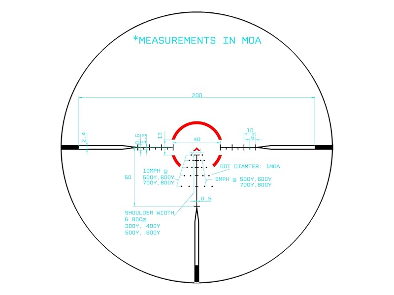 Monstrum Archangel 1-10x24 FFP LPVO CM8 MOA – Com Montagem Cantilever ...